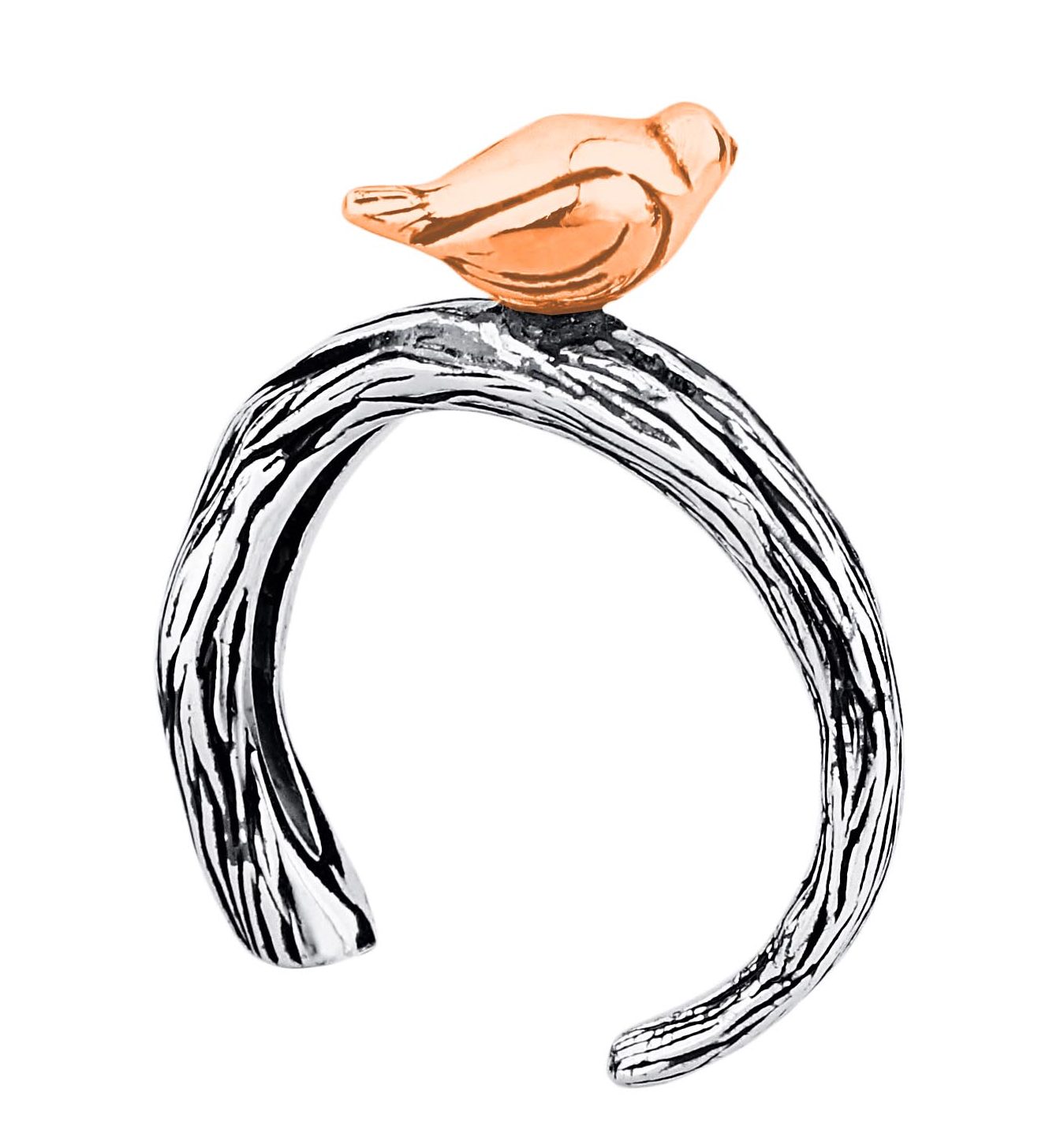 Ring “Golden bird on a branch”